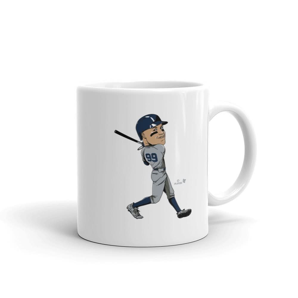 Aaron Judge Caricature Mug New York Mlbpa Licensed Breakingt
