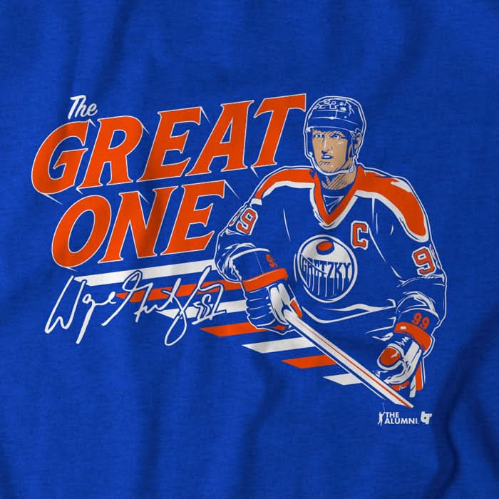 Wayne Gretzky: The Great One Shirt, Edmonton - NHL Alumni - BreakingT