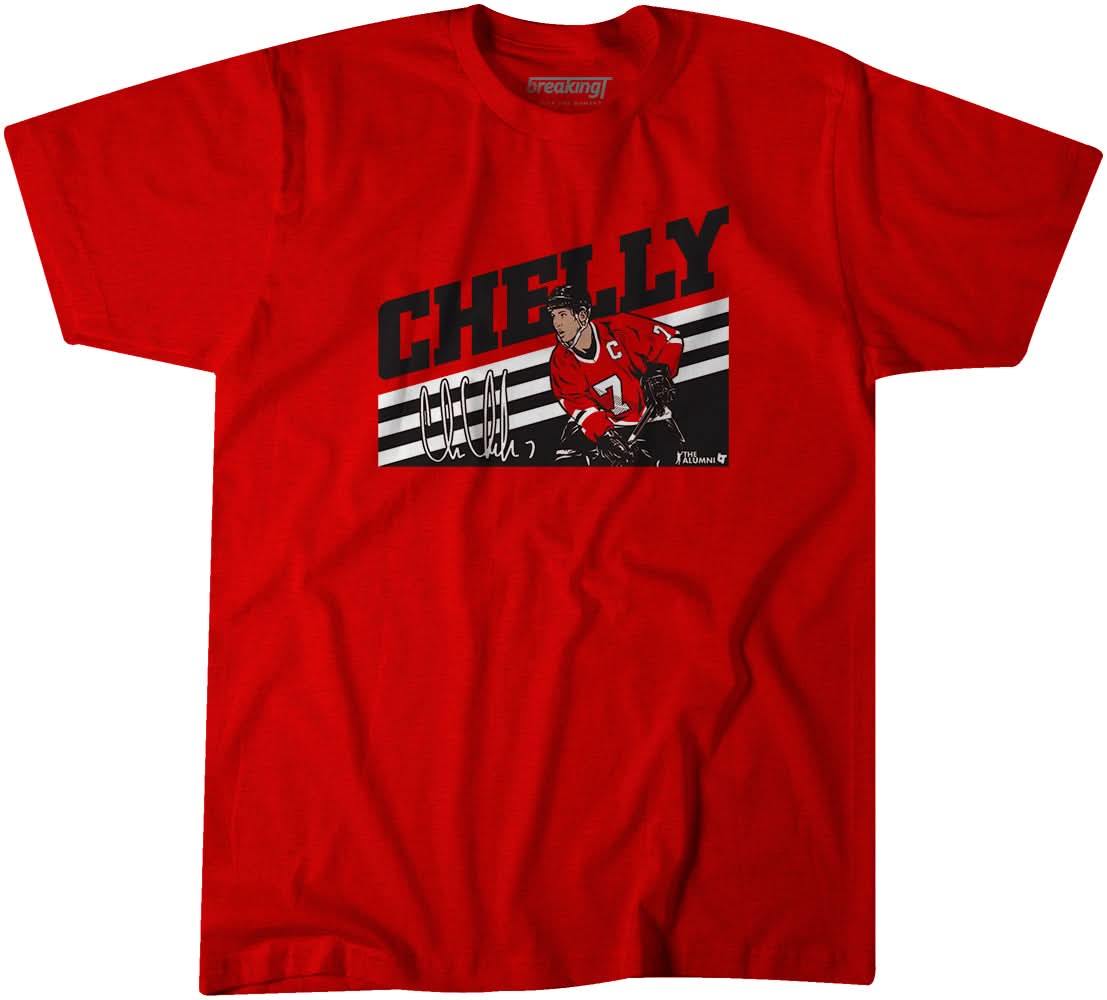 Chris Chelios: Chelly Shirt, Chicago - NHL Alumni Licensed - BreakingT