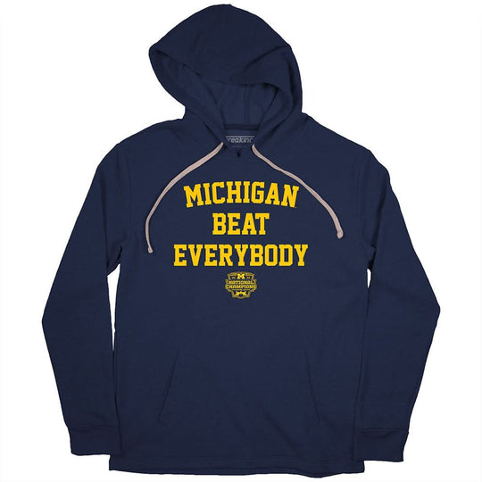 Michigan Beat Everybody National Champs Shirt - UM Licensed -BreakingT