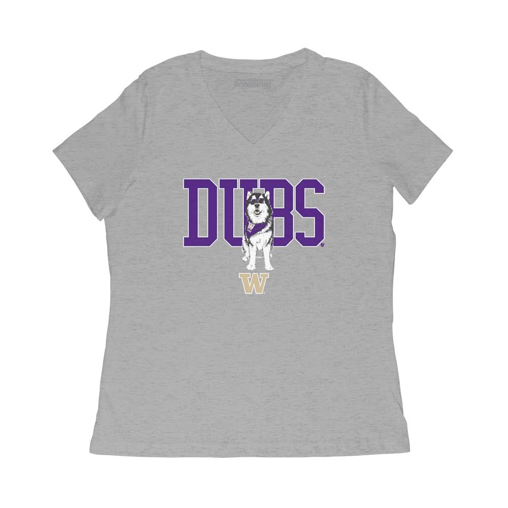 Washington: Dubs Husky Shirt + Hoodie - UW Licensed - BreakingT