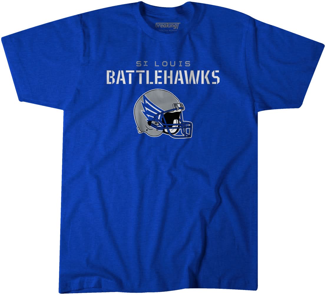 St. Louis Battlehawks Vintage Helmet Shirt - UFL Licensed - BreakingT