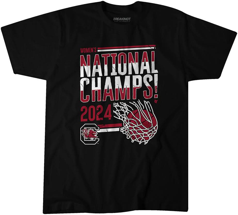 South Carolina WBB: 2024 National Champions Swish Shirt - BreakingT