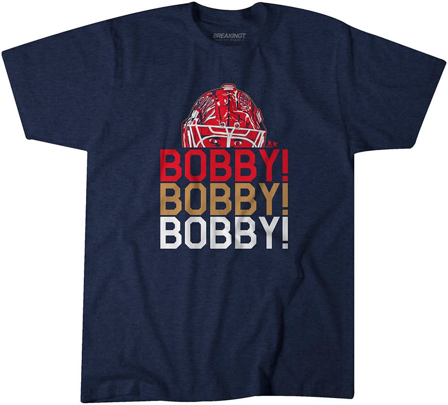 Sergei Bobrovsky: Bobby Chant Shirt, FLA - NHLPA Licensed - BreakingT