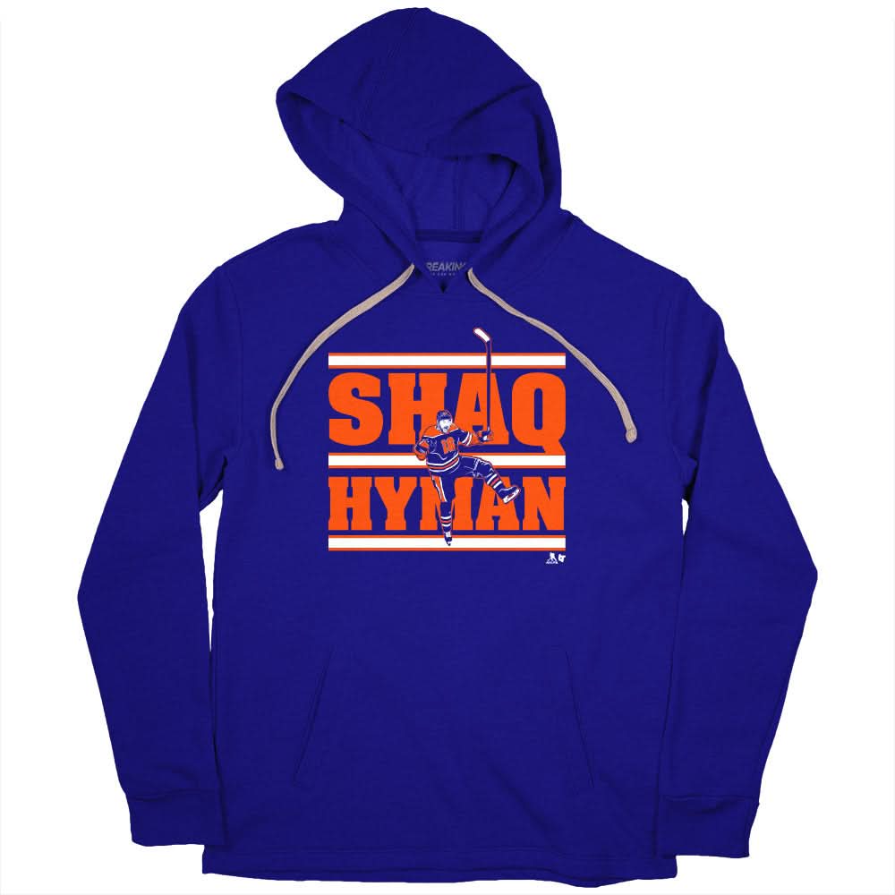 Zach Hyman: Shaq Hyman Shirt, Edmonton - NHLPA Licensed - BreakingT Zach Hyman: Shaq Hyman Shirt, Edmonton - NHLPA Licensed - BreakingT