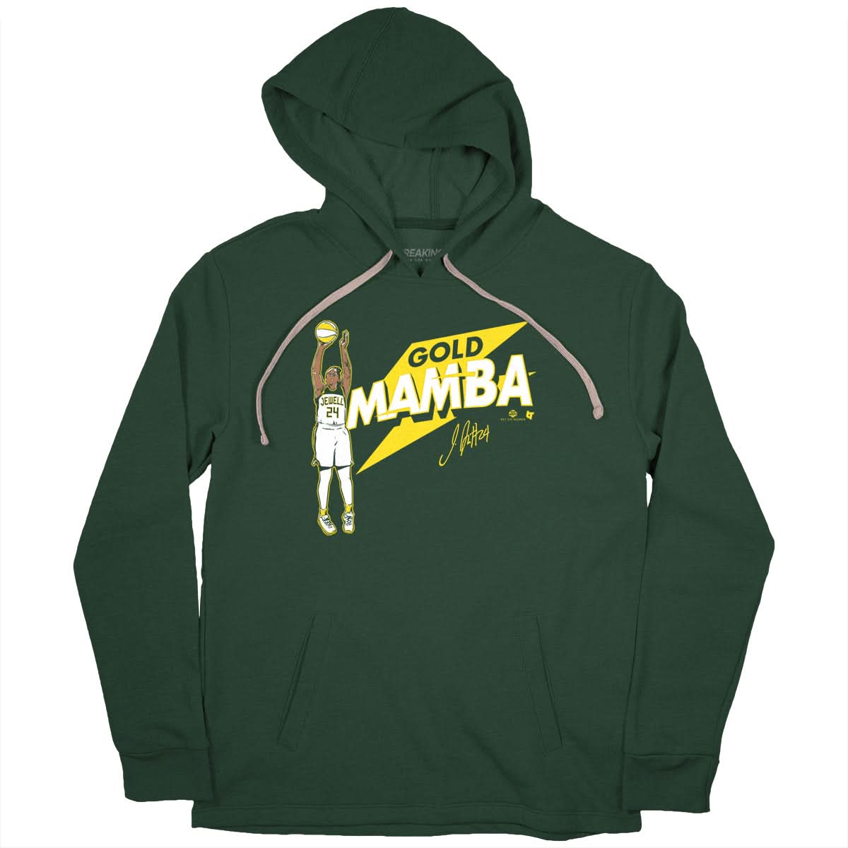 Jewell Loyd: Gold Mamba Shirt, Seattle - WNBPA Licensed - BreakingT