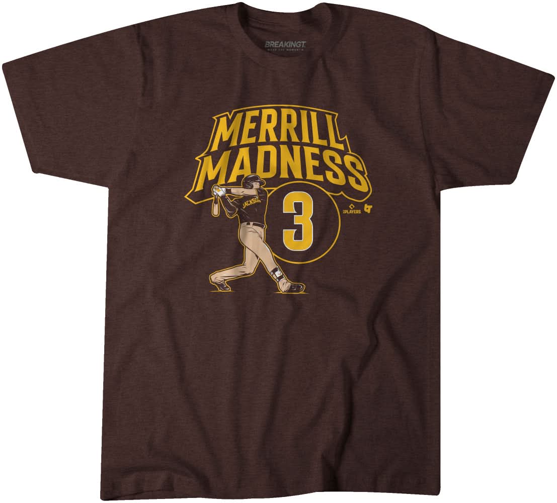 Jackson Merrill Madness Shirt, San Diego - MLBPA Licensed - BreakingT