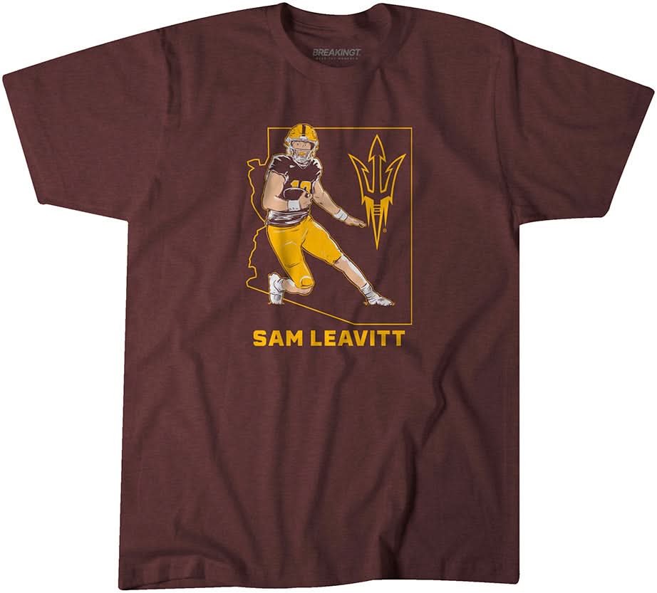 ASU Football: Sam Leavitt State Star Shirt - NIL - BreakingT