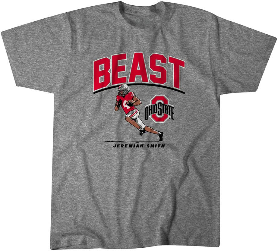 Ohio State Football: Jeremiah Smith Beast Shirt - NIL - BreakingT