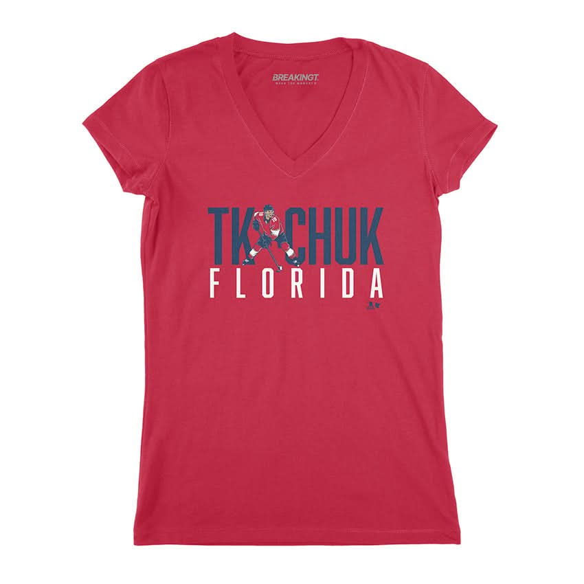 Matthew Tkachuk: Letter Star T-Shirt, Florida - NHLPA - BreakingT