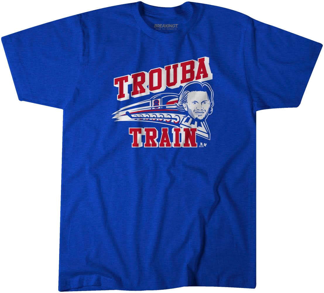 Jacob Trouba Train Shirt, New York Hockey - NHLPA Licensed -BreakingT