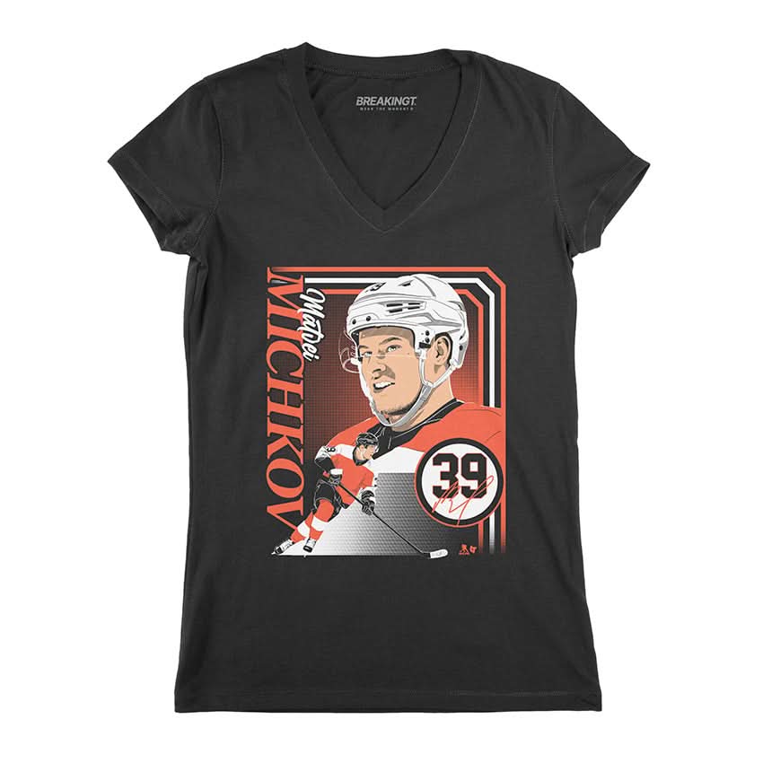 Matvei Michkov: Collage Frame Shirt, Philadelphia - NHLPA - BreakingT