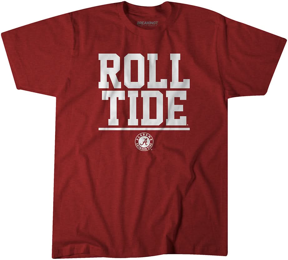 Alabama Crimson Tide: Roll Tide Shirt - Alabama Licensed - BreakingT