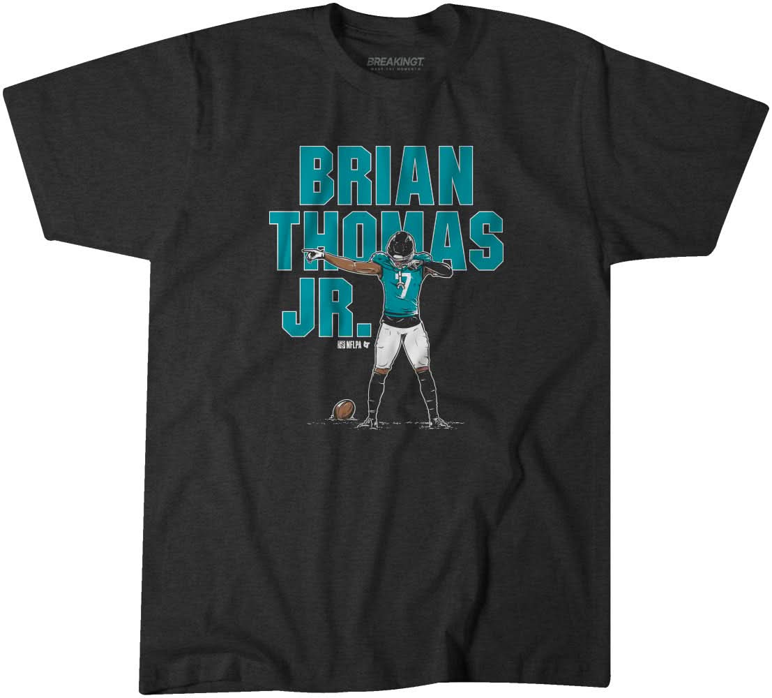 Brian Thomas Jr Superstar Pose Shirt, Jacksonville - NFLPA - BreakingT