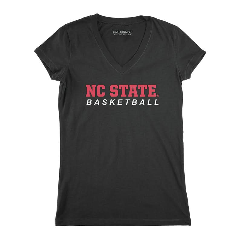 NC State Basketball: Logo Stack Shirt - NC State Licensed - BreakingT