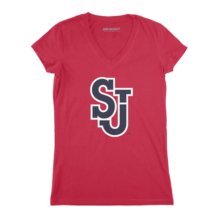 St. John's Red Storm: Primary Logo Shirt - SJU Licensed - BreakingT