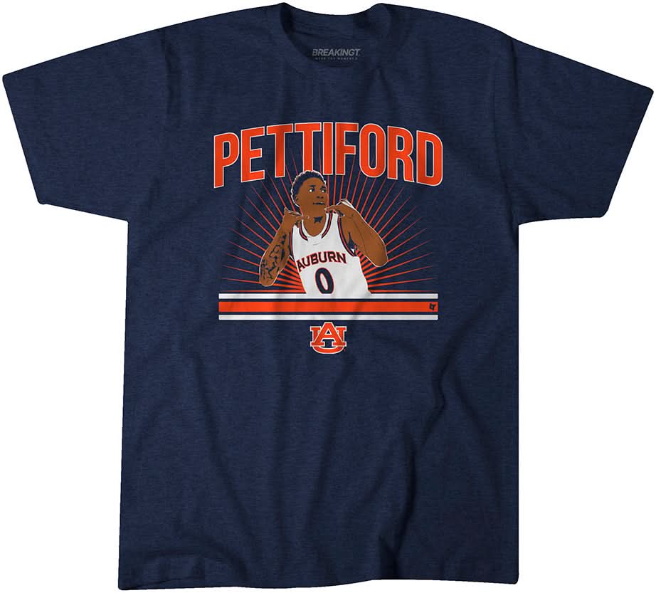 Auburn Basketball: Tahaad Pettiford Call Sign Shirt - NIL x BreakingT