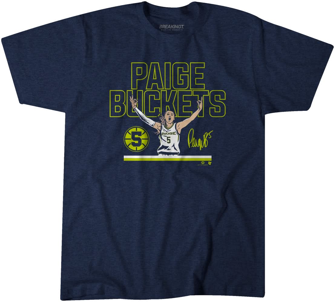 Paige Bueckers: Buckets Stripe Shirt, Dallas - WNBPA x BreakingT
