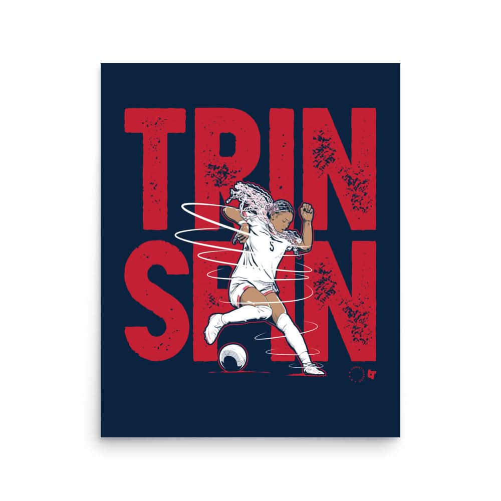 Trinity Rodman: Trin Spin Art Print – BreakingT