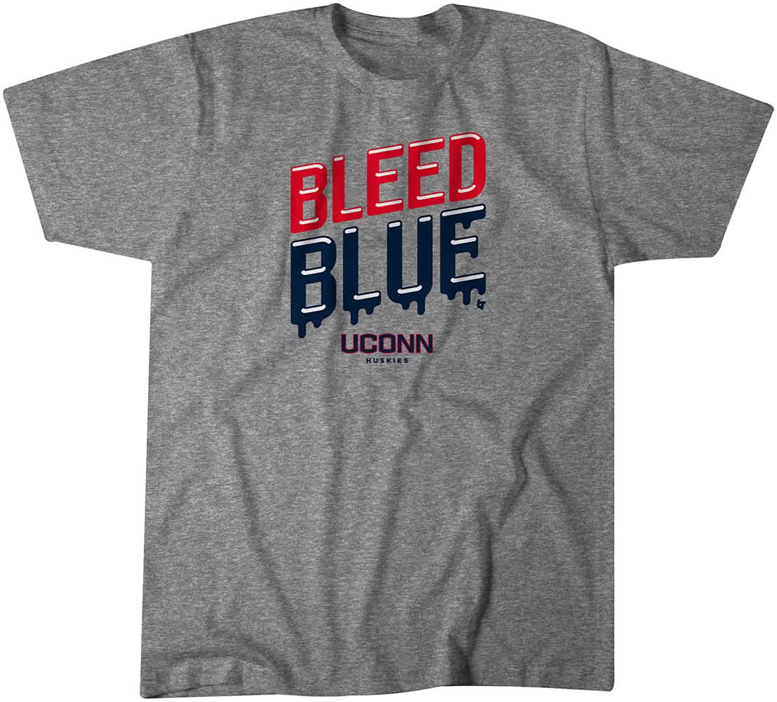 UConn: Bleed Blue Shirt + Hoodie - Officially Licensed - BreakingT