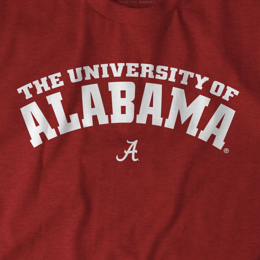 Alabama Crimson Tide: Wordmark + Hoodie - Officially Licensed - BreakingT