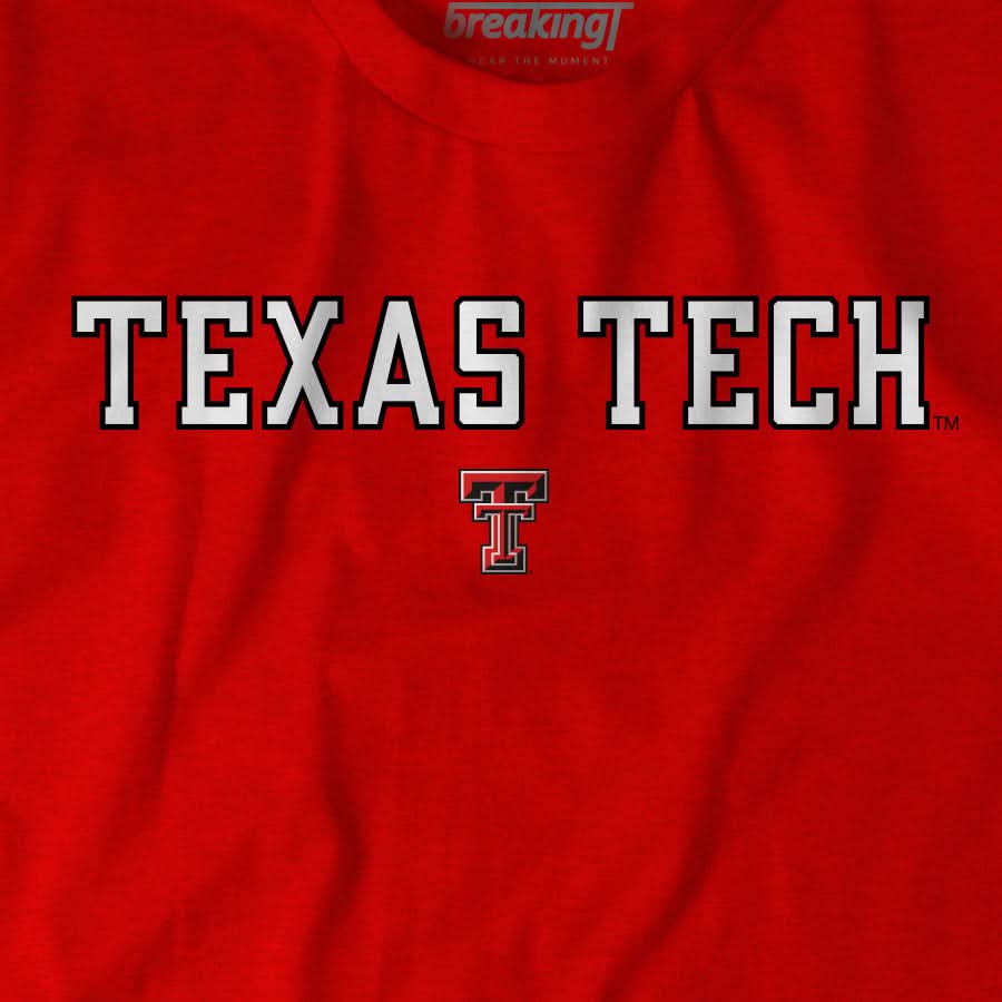 Texas Tech: Wordmark Shirt - Texas Tech Licensed -BreakingT