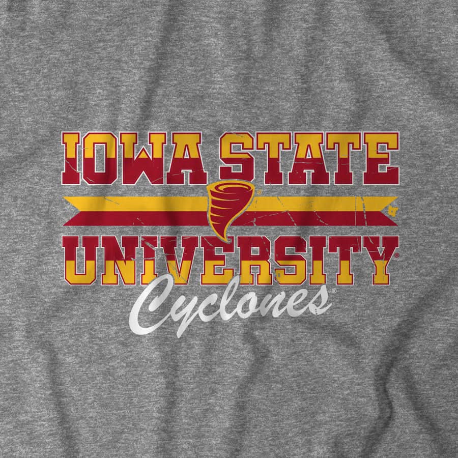 Iowa State University Throwback Shirt - Iowa State Licensed -BreakingT