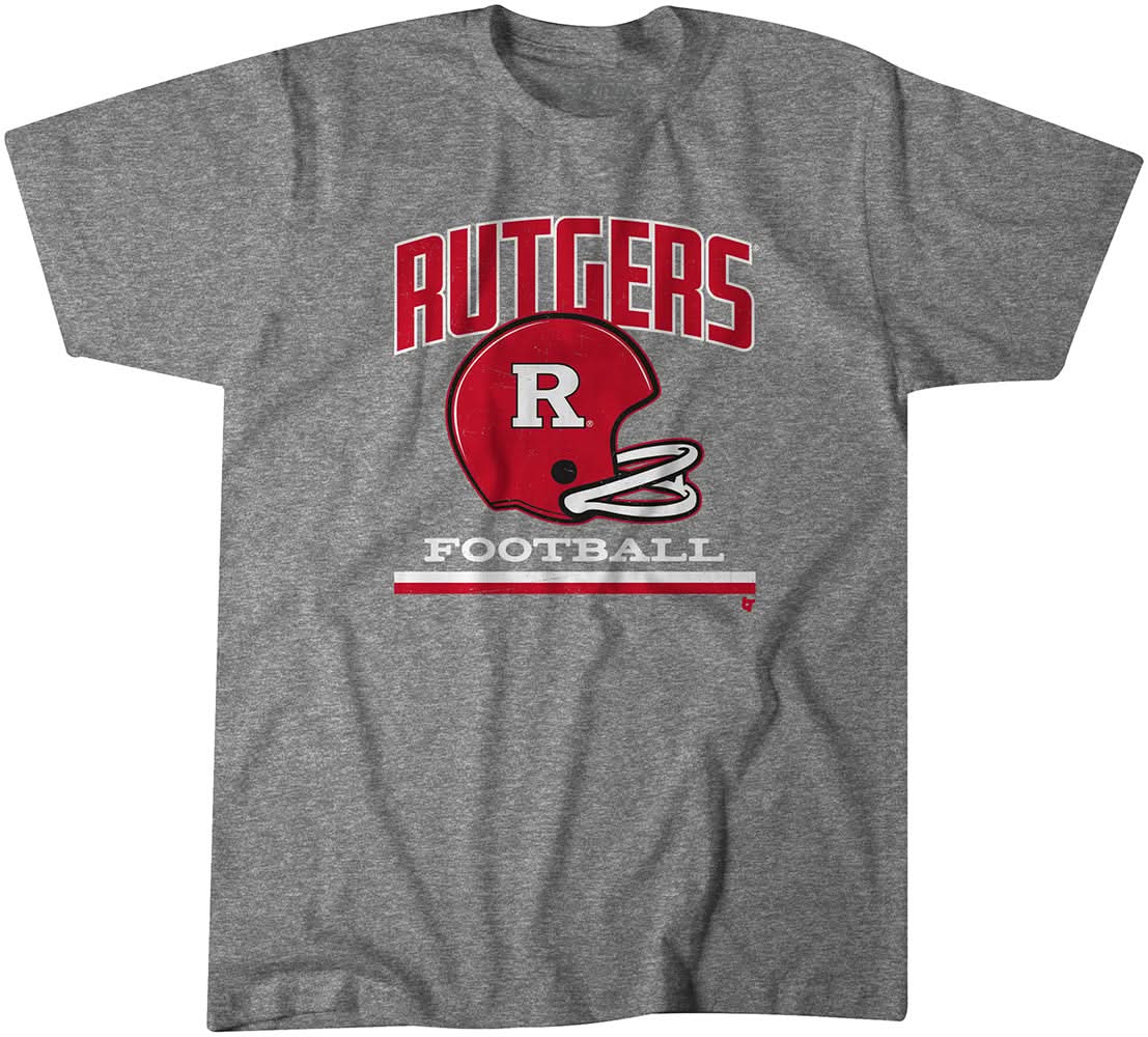 Rutgers Vintage Football Helmet Shirt +Hoodie - RU Licensed -BreakingT