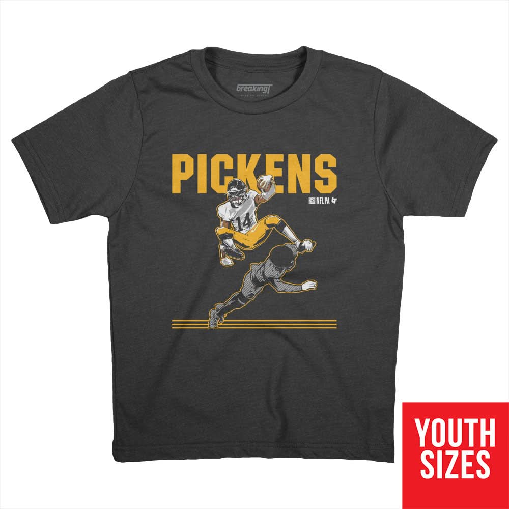 George Pickens Hurdle Shirt, Pittsburgh - NFLPA Licensed - BreakingT