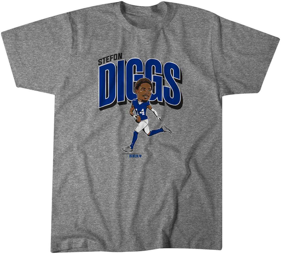 Stefon Diggs: Caricature Shirt + Hoodie, Buffalo - NFLPA - BreakingT