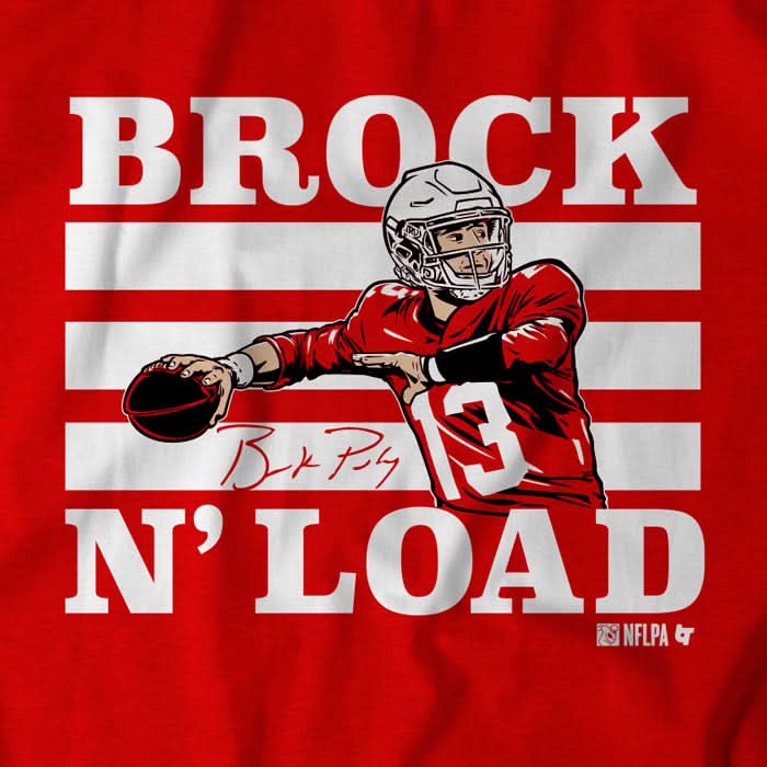 Brock Purdy: Brock N' Load Shirt, San Francisco - NFLPA - BreakingT