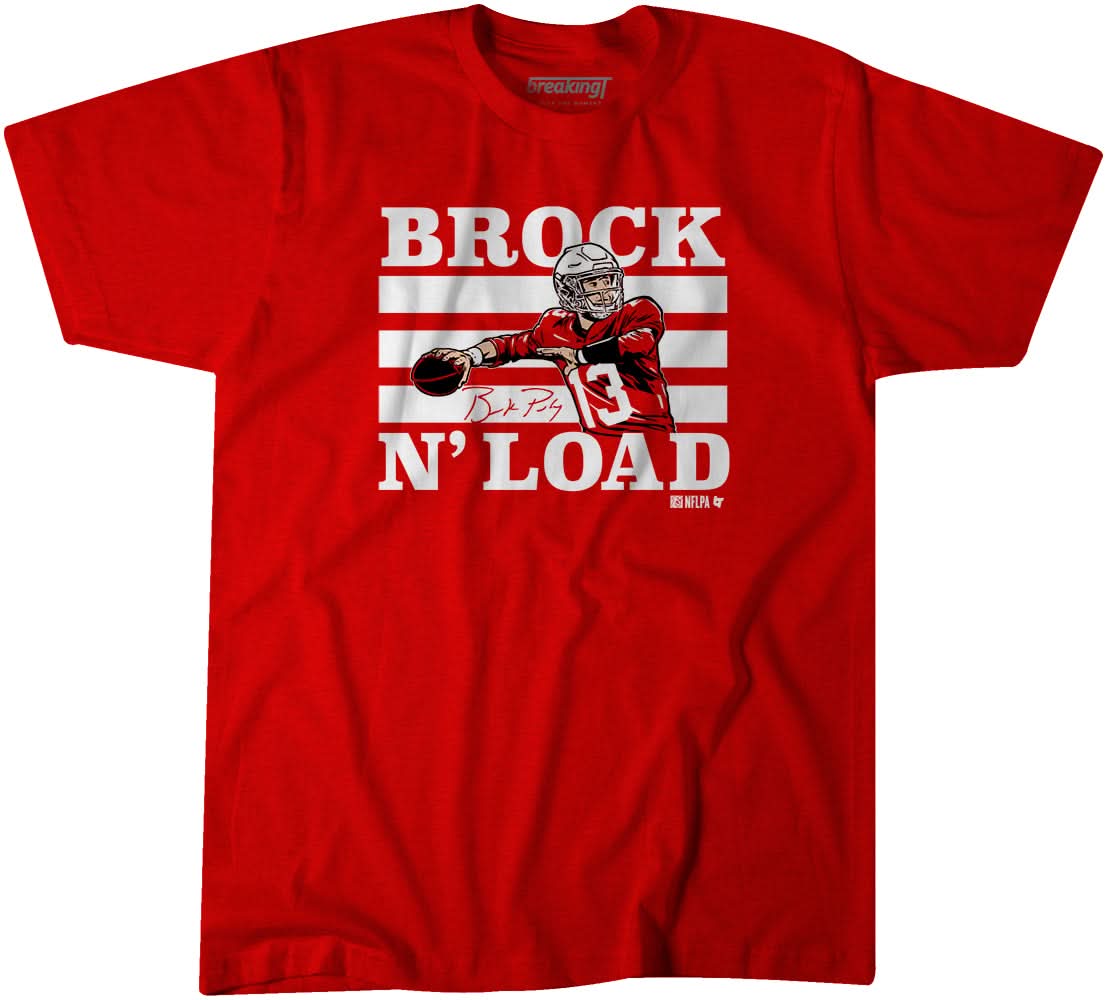 Brock Purdy: Brock N' Load Shirt, San Francisco - NFLPA - BreakingT