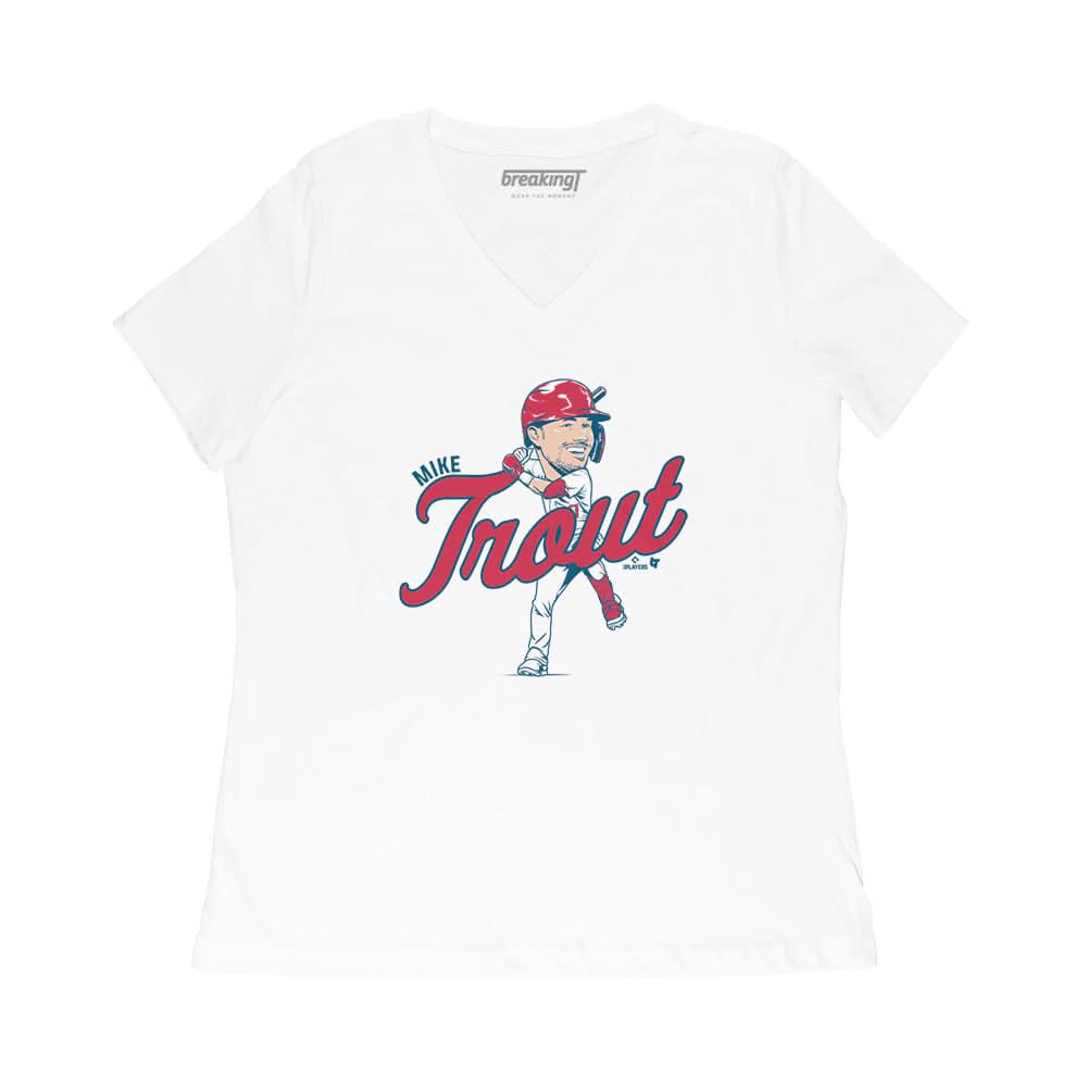 Mike Trout: Caricature - MLBPA Licensed - BreakingT
