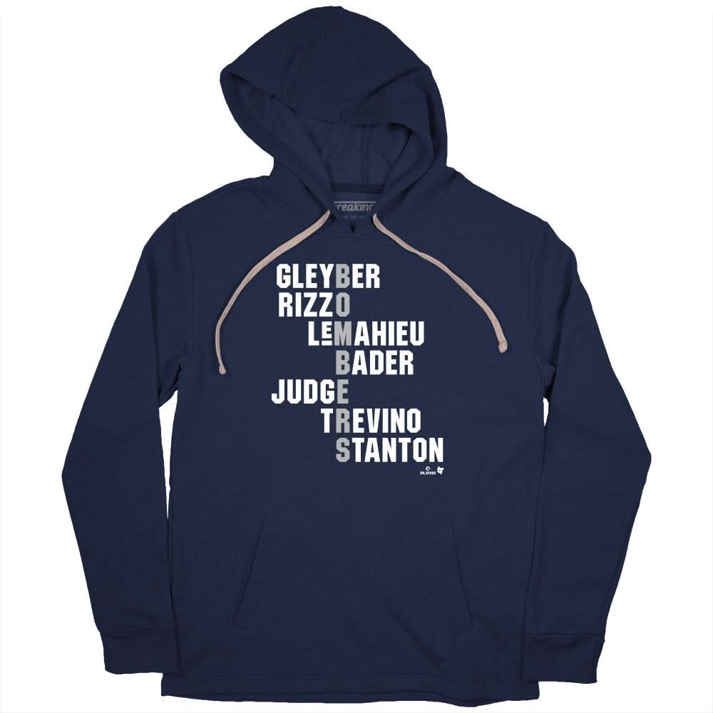 Bombers Names Shirt + Hoodie, New York - MLBPA Licensed - BreakingT