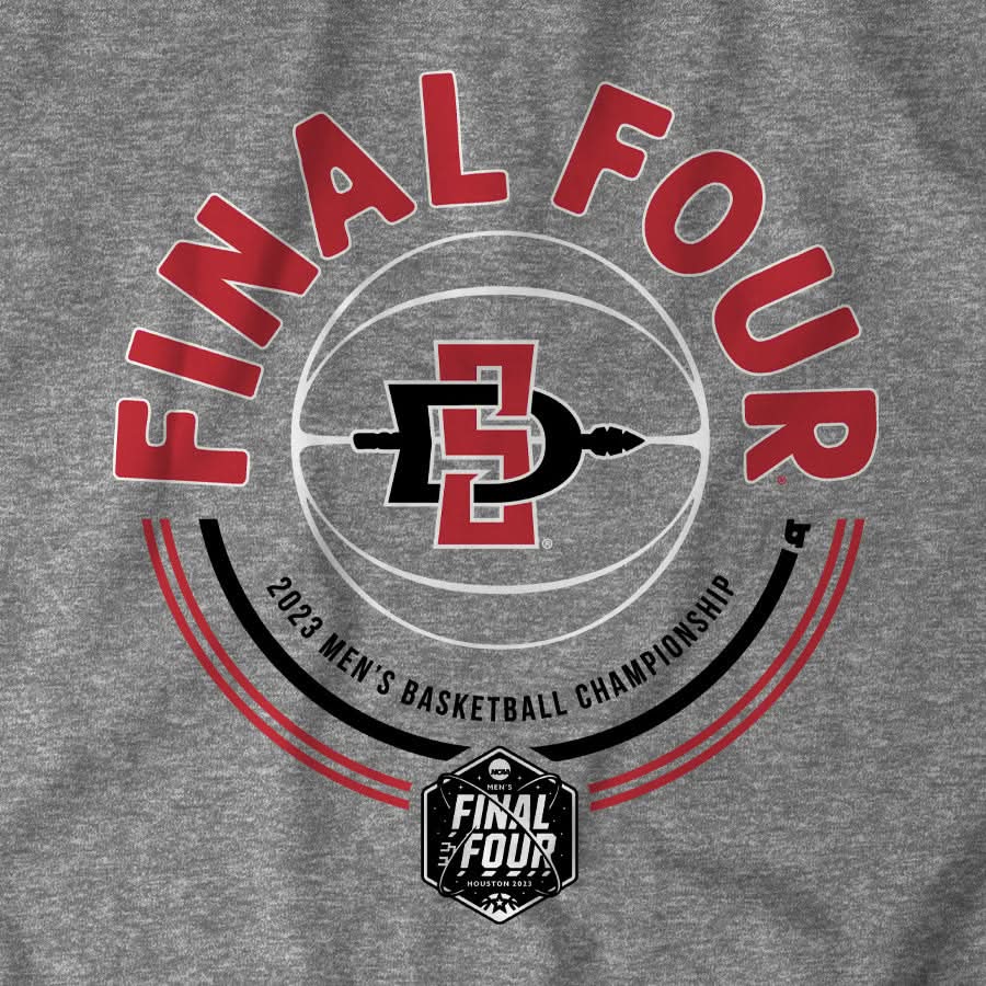 SDSU: Men's Final Four Circle Shirt - NCAA + SDSU Licensed - BreakingT