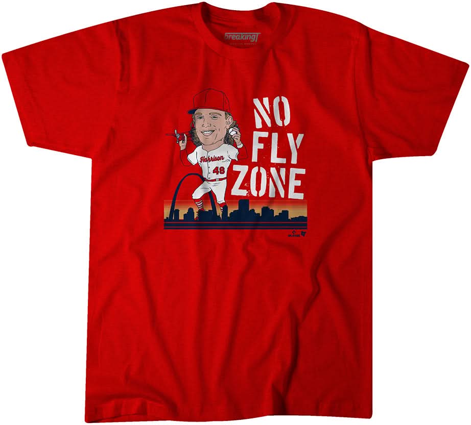 Harrison Bader: No Fly Zone Shirt + Hoodie - MLBPA Licensed -BreakingT