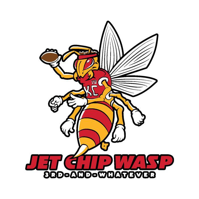 Jet Chip Wasp Sticker - Kansas City Football - BreakingT