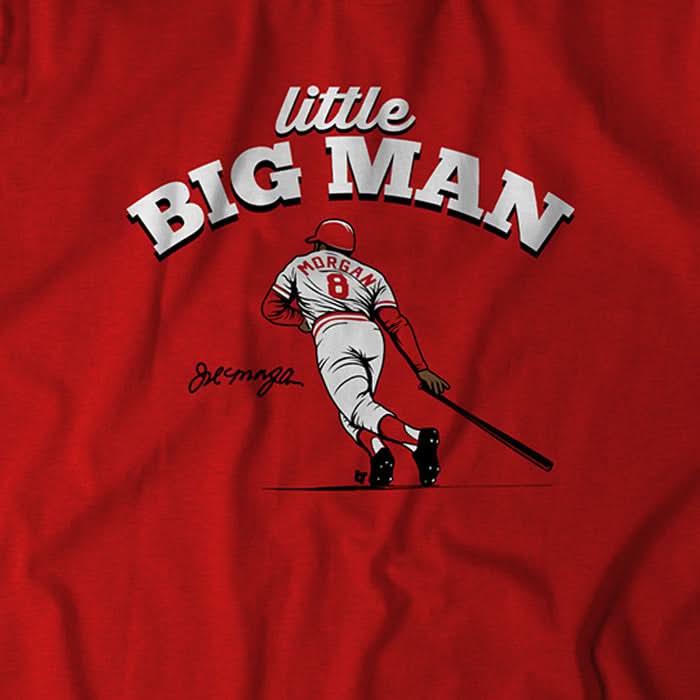 Joe Morgan Little Big Man Shirt, Cincy - MLBPAA Licensed - BreakingT
