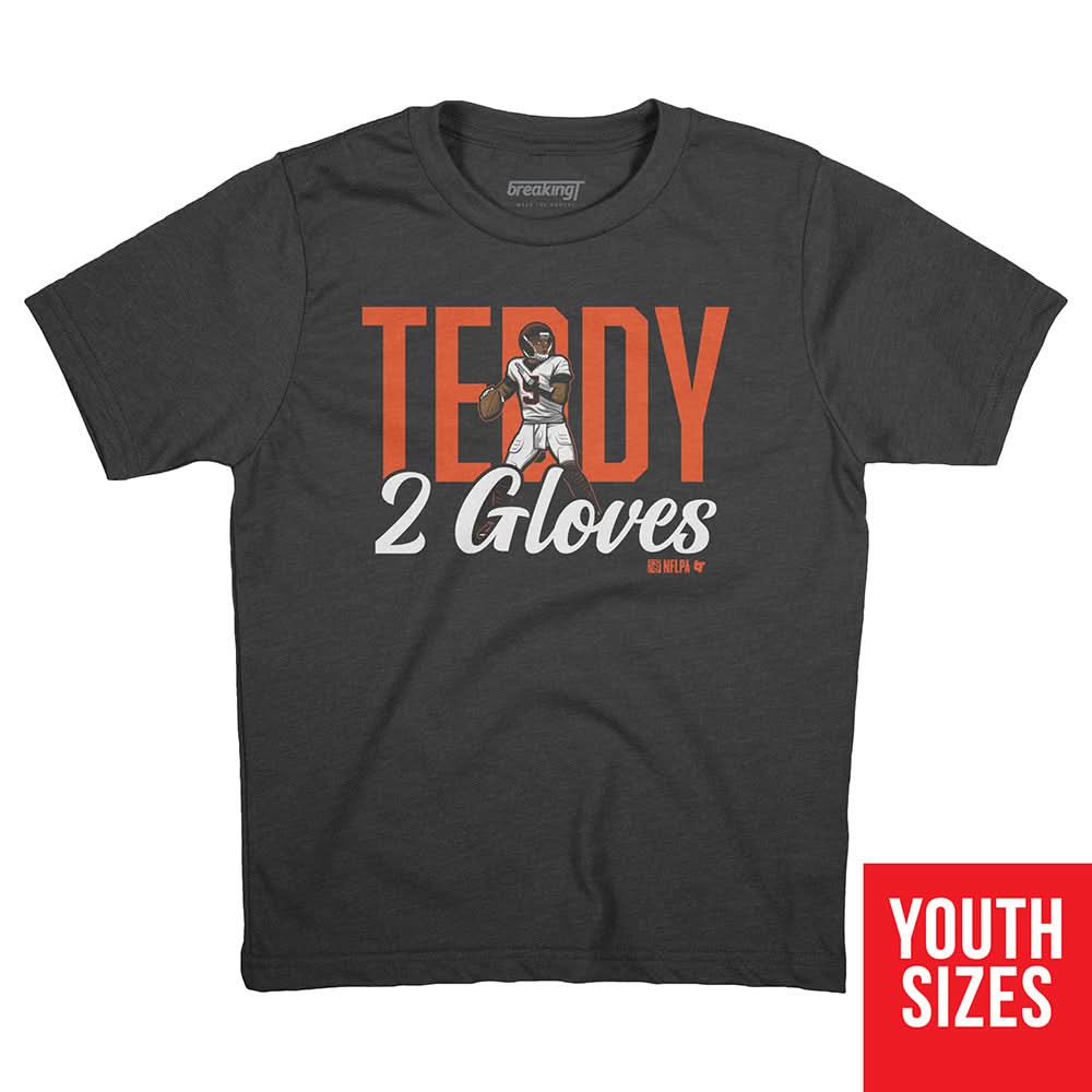 Teddy Bridgewater: Two Gloves Shirt+Hoodie - NFLPA Licensed -BreakingT