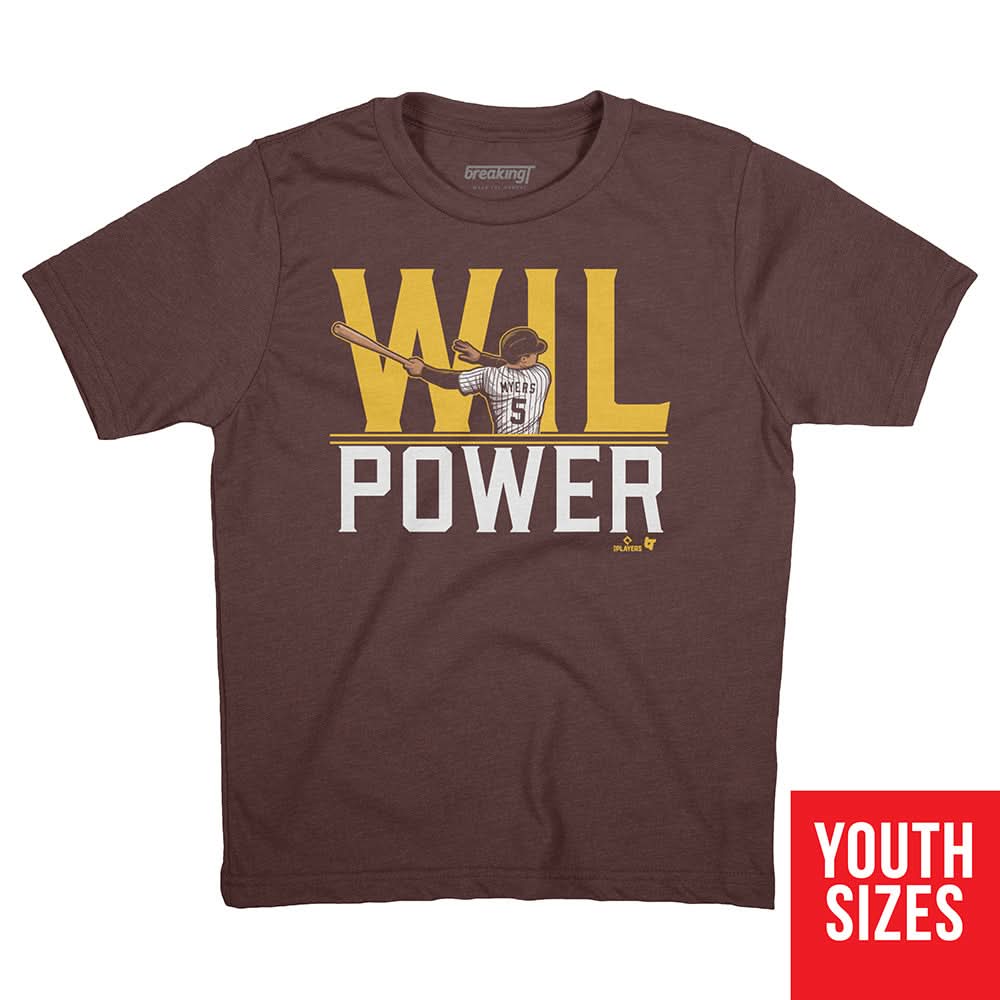 Wil Myers "Wil Power" Apparel, San Diego - MLBPA Licensed - BreakingT