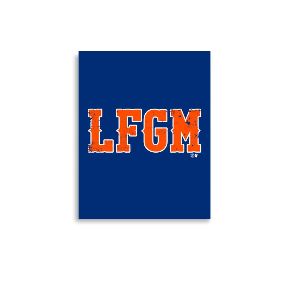 LFGM Art Print, New York Baseball - BreakingT