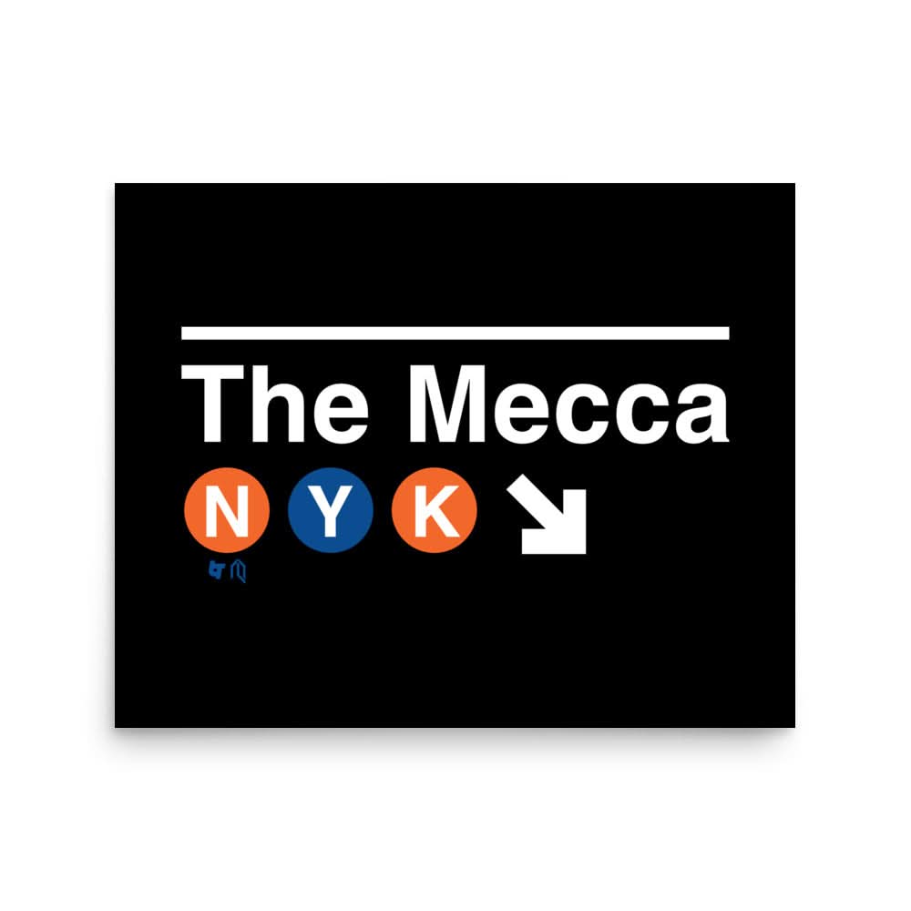 The Mecca Subway Sign Art Print, AthleteLogos BreakingT
